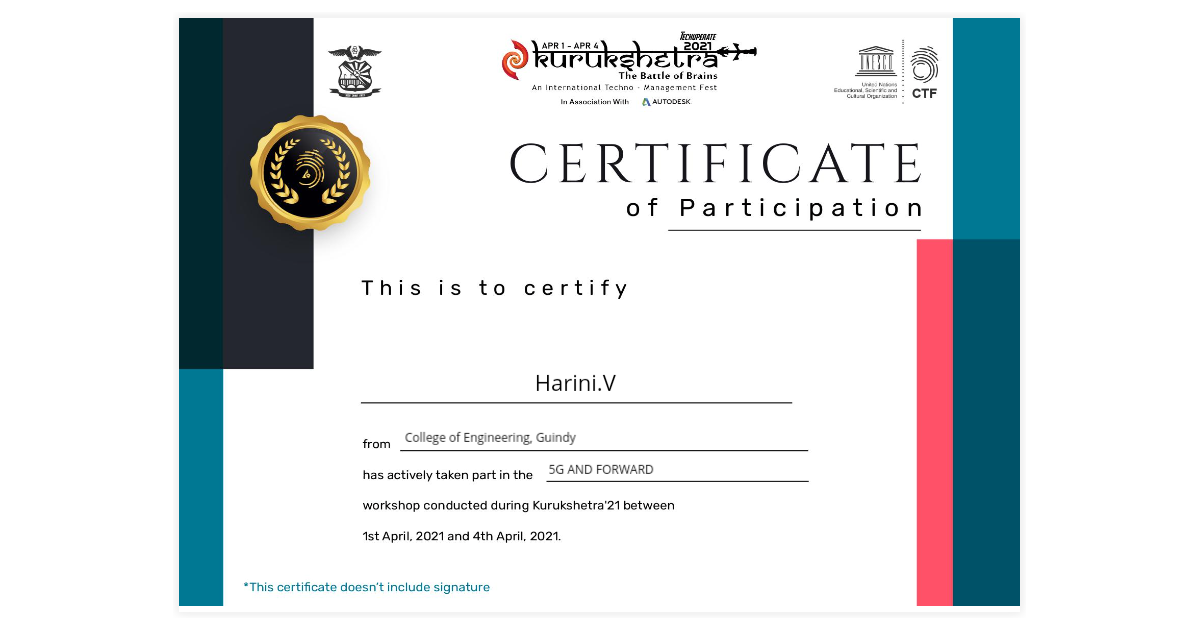 Harini.V | 5G AND FORWARD | CEG Tech Forum via Hyperstack