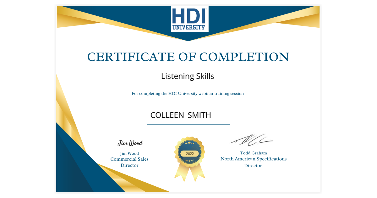 COLLEEN SMITH | HDI University Webinar Training Session | Adentra via ...