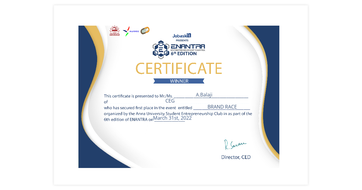 ABalaji | AUSEC WINNER | AUSEC via Hyperstack