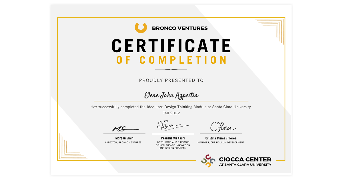 Elene Jaka Azpeitia | Idea Lab Fall 2022 | Ciocca Center via Hyperstack