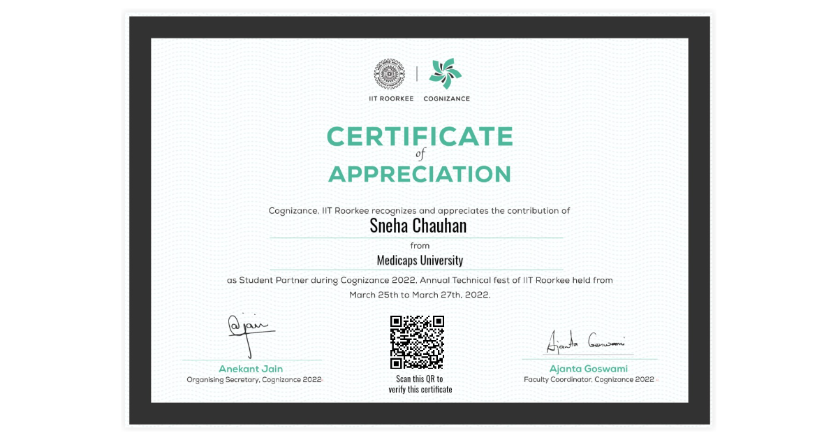 Sneha Chauhan | Certification for Student Partnership Program 2022 ...