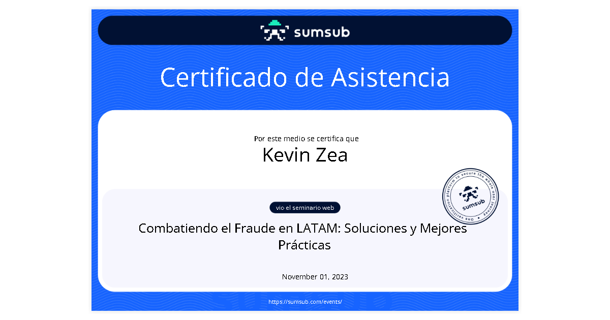 Kevin Zea | Combatiendo el Fraude en LATAM: Soluciones y Mejores ...